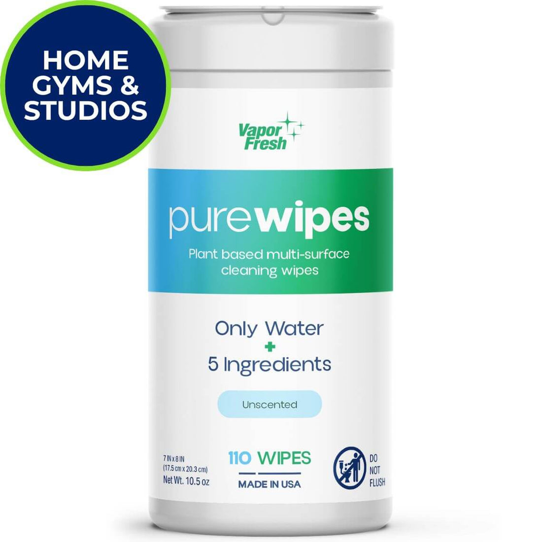 Fitness Equipment Cleaning Wipes For Home Gyms & Small Studios (110 ...